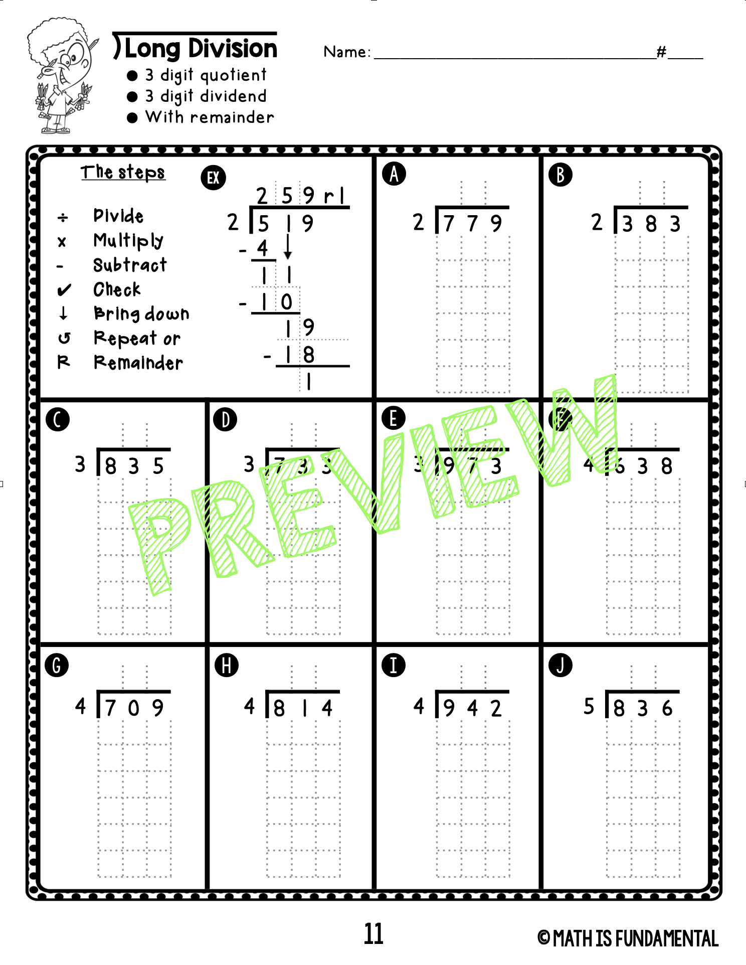 10 Teaching Tips For Long Division Using The Standard Algorithm