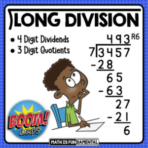 Kahoot Games to Practice the Standard Method for Long Division